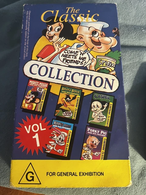 THE CLASSIC COLLECTION VOL 1 childrens classic old school cartoons. VHS ...