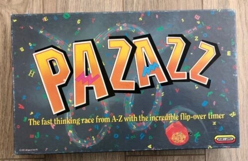 VINTAGE PAZAZZ BOARD GAME BY SPEARS GAMES 1992 - contains 92 counters ...