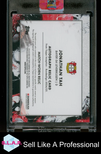 JONATHAN TAH TOPPS Inception Bundesliga 2025 Autograph Relic Card 08/25 EUR 36,50 - PicClick DE