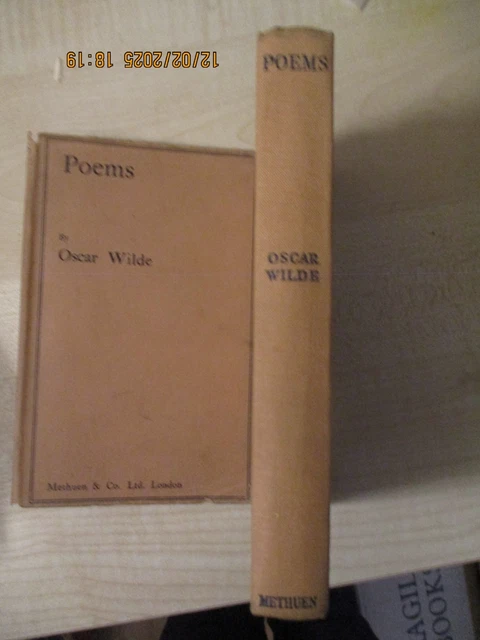 POEMS BY OSCAR Wilde 1933 19th edition Methuen hardback £5.98 - PicClick UK