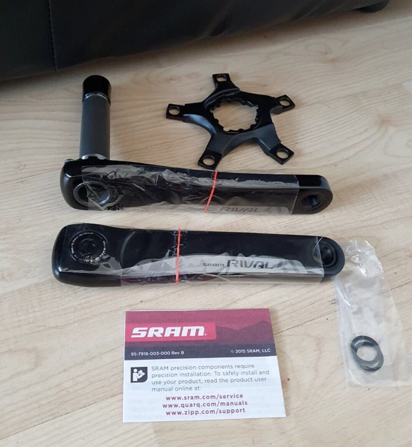 NEW SRAM RIVAL 165mm GXP crank arms chainset crankset 3 bolt mounting EUR 249,18 - PicClick DE
