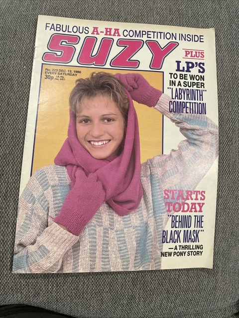 RARE SUZY MAGAZINE 1986 Paul Young Poster Pin Up David Bowie Labyrinth ...
