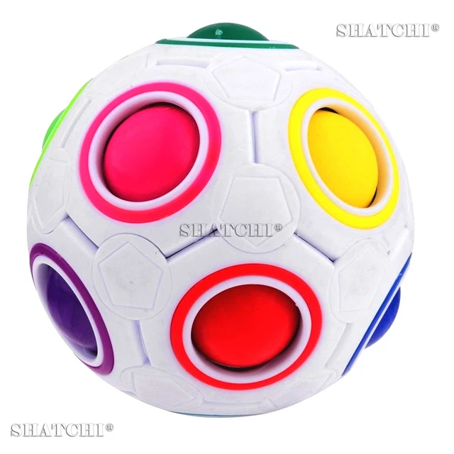 RAINBOW CUBE MAGIC Puzzle 3 Fidget Ball Stress Relief Autism Fidget Toy ...