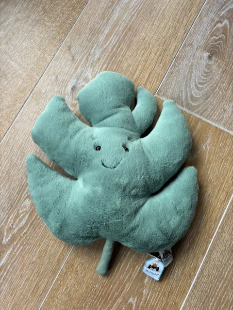 New Jellycat Amuseable Tropical Palm Leaf Rare Super Cute Novelty