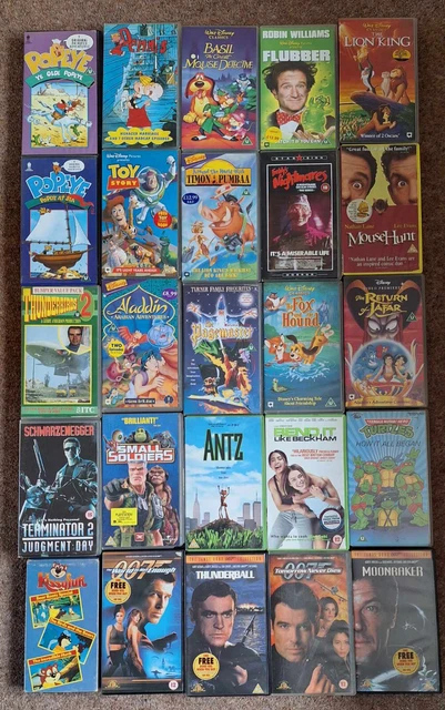 COLLECTORS VHS TAPES job lot bundle, disney collectable £208.68 ...