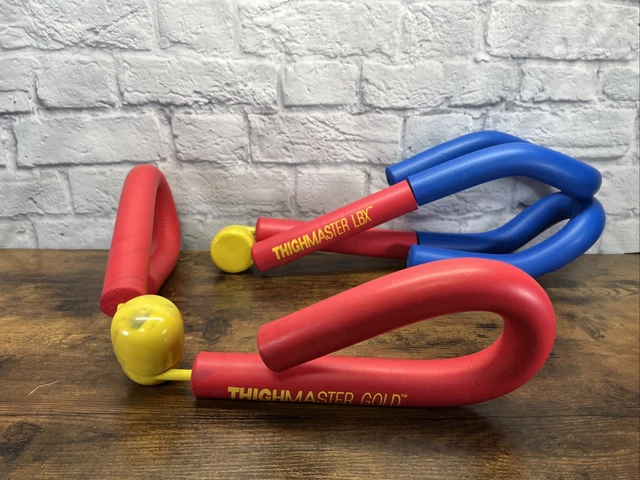 VINTAGE THIGHMASTER GOLD & LBX Suzanne Somers 80's exercise Set of 2 £ ...