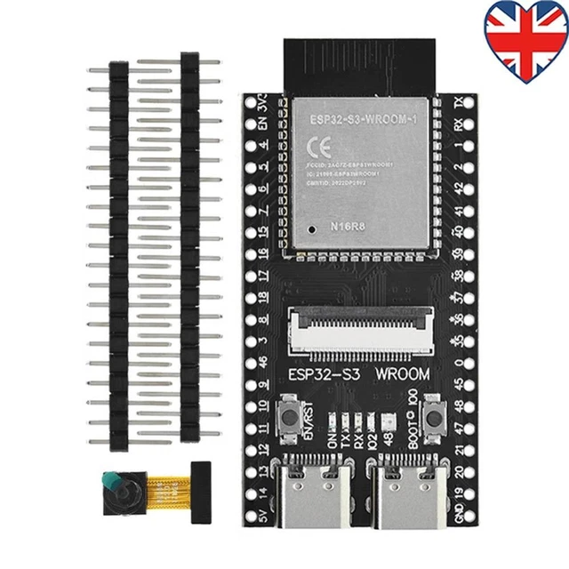 Useful Esp32 S3 Wroom Cam Board Onboard Camera Wireless With Ov2640 Camera £10 79 Picclick Uk