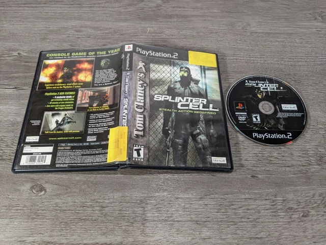 TOM CLANCY'S SPLINTER Cell Stealth Action Redefined Playstation 2 PS2 ...