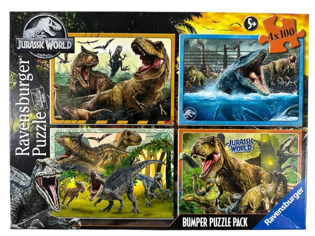 RAVENSBURGER 'WELCOME TO JURASSIC WORLD' Bumper Pack 4 x 100 Piece ...