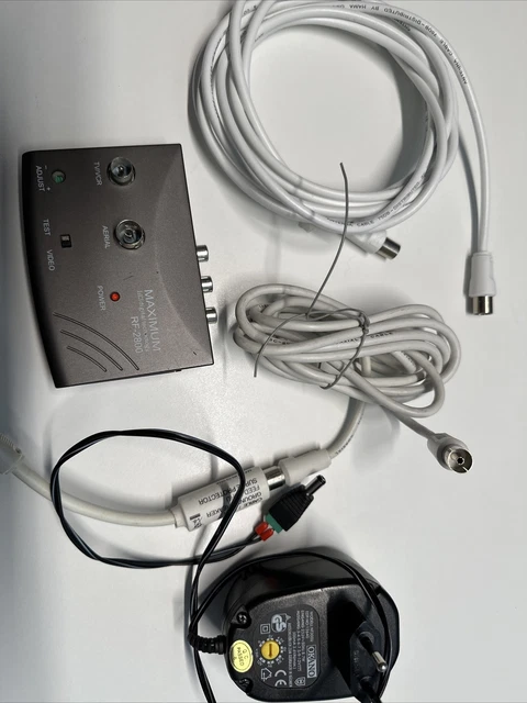 MAXIMUM RF-2800 MODULATOR Cinch/Scart zu TV-Kabel Konverter EUR 5,00 ...