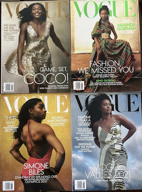 VOGUE MAGAZINE BUNDLE - Simone Biles, Naomi Osaka, Coco Gauff, Amanda ...