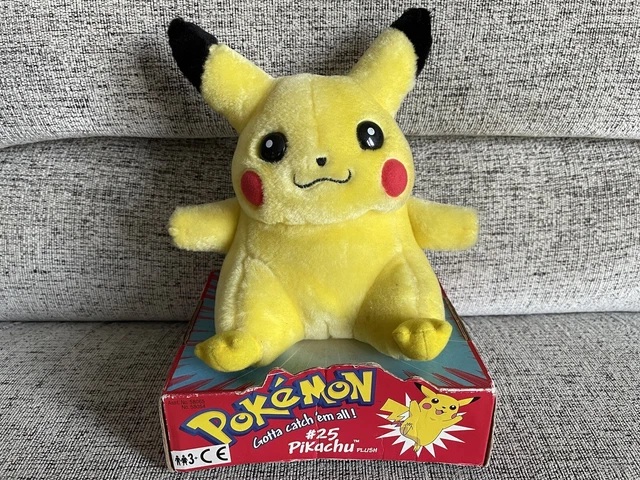 RARE POKÉMON: 8 Inch Pikachu Plush Toy Vintage Hasbro 1998 Uk Boxed ...