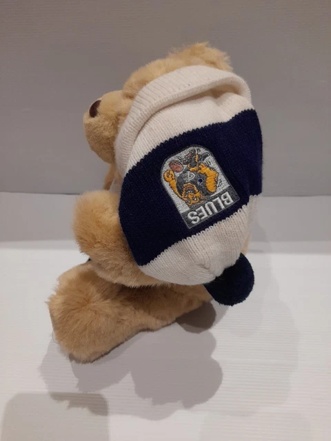 AFL VINTAGE 90S Carlton Blues "Singing Bear" Teddy Bear Plush *NOT ...