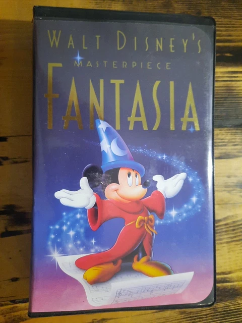WALT DISNEY'S MASTERPIECE Fantasia (VHS, 1991) Clam Shell Edition Mint ...