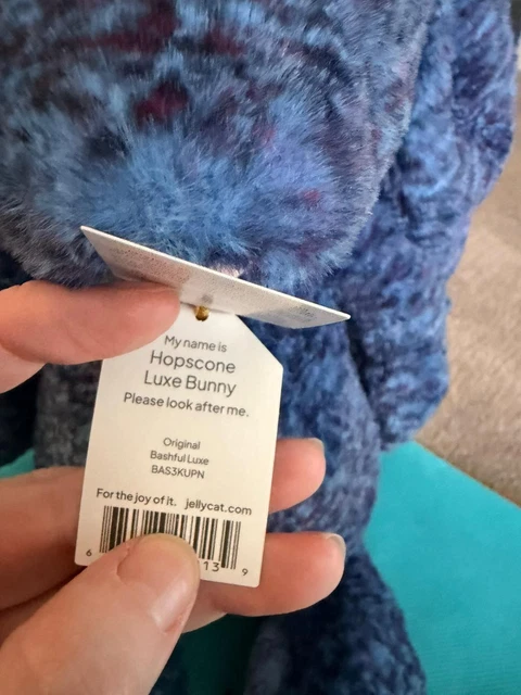 AUTHENTIC JELLYCAT HOPSCONE Luxe Bunny BNWT! GOLD TAG *Sold Out* 💙 ...
