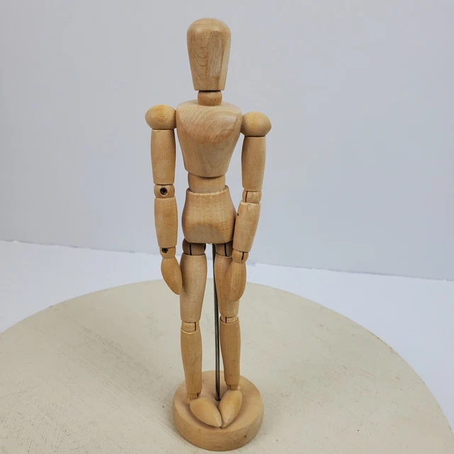 WOODEN MANNEQUIN ARTICULATED Human Body Drawing Sketching Artist Figure ...