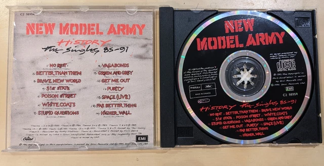 NEW MODEL ARMY HISTORY THE SINGLES 85-91 BEST OF CD No Rest White Coats ...