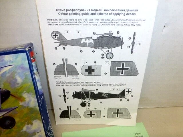 RODEN MODELS 1/72 PFALZ D.IIIa German WWI Fighter OPEN BOX NEW $20.31 ...