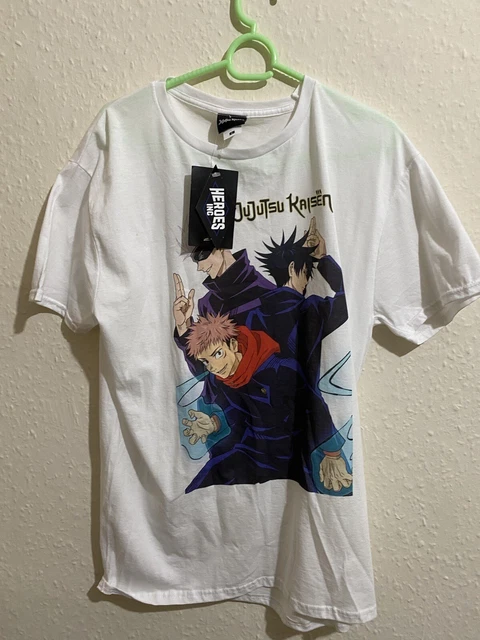 T-SHIRT UNISEX JUJUTSU Kaisen Yuchi Anime Trio bianca grande con ...