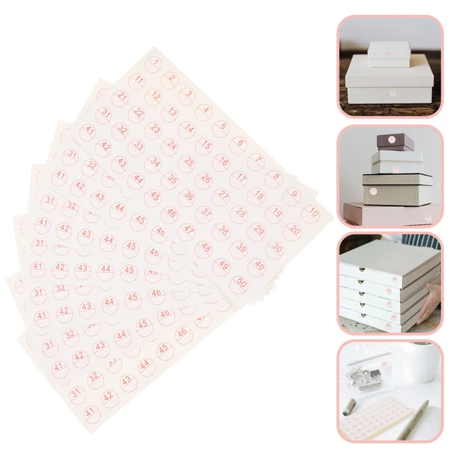 50 SHEETS LABEL Classification Sticker Blank Number Stickers £10.48 ...
