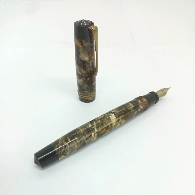 GOOD COLOUR VINTAGE Gold Starry Fountain Pen 50's £1.13 - PicClick UK