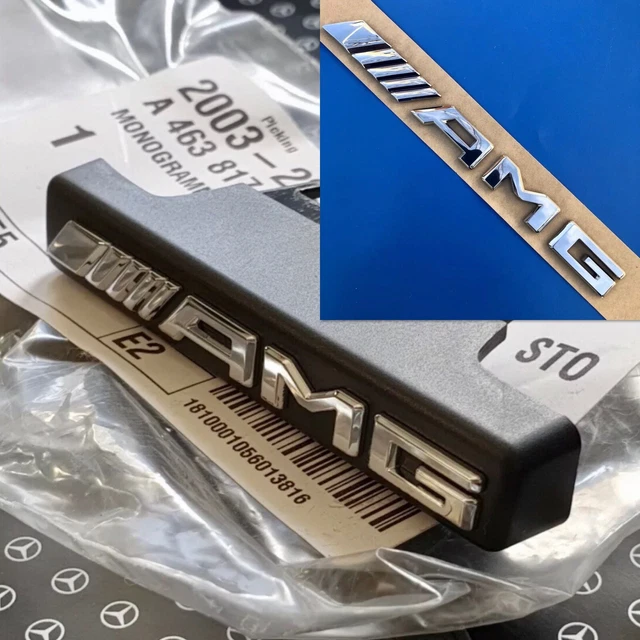 ORIGINAL MERCEDES G63 AMG GRILLE Logo Pack Chest V8 BITURBO A4638173300 ...