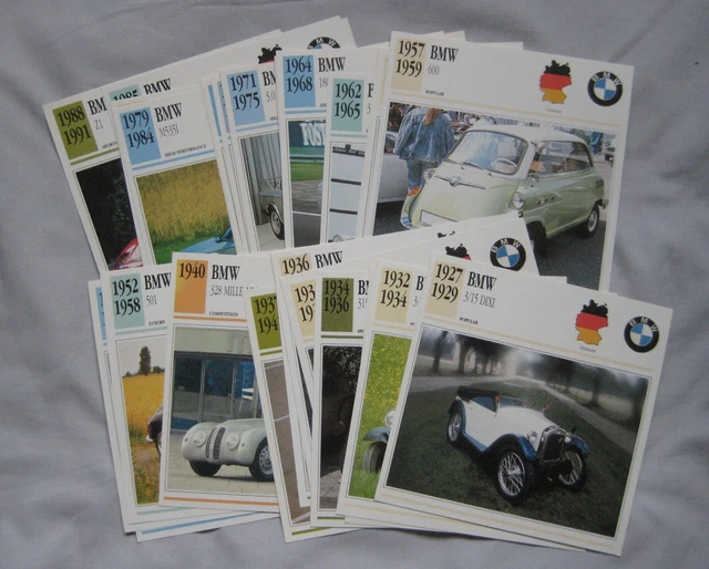 BMW COLLECTORS CLASSIC Car Cards EUR 17,54 - PicClick DE