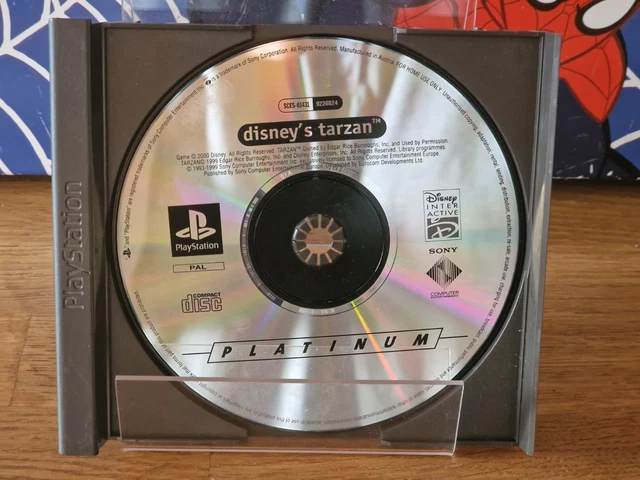 DISNEY'S TARZAN SONY Playstation 1 One PS1 PSOne PS PSX Disc Only PAL ...