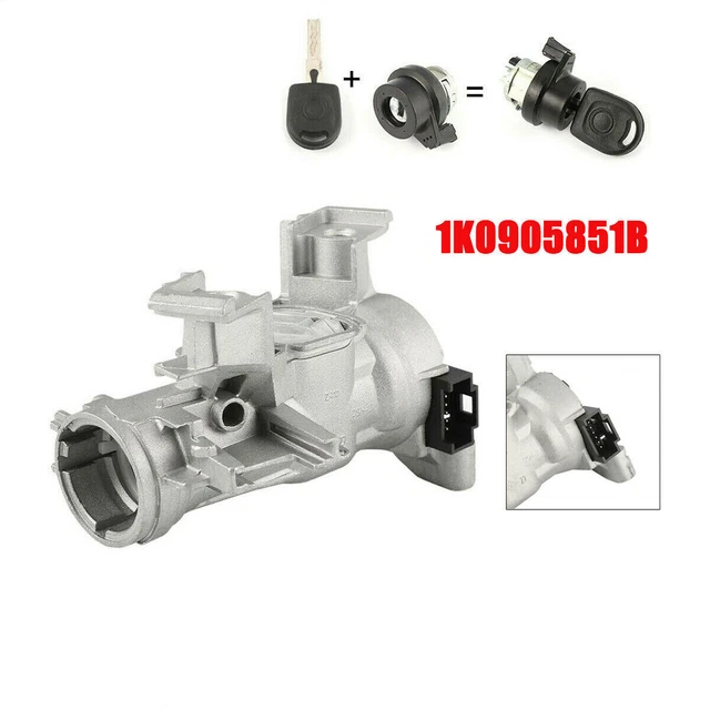 IGNITION BARREL DOOR Lock Switch + Key for VW Golf MK5 MK6 Audi A3 8P ...