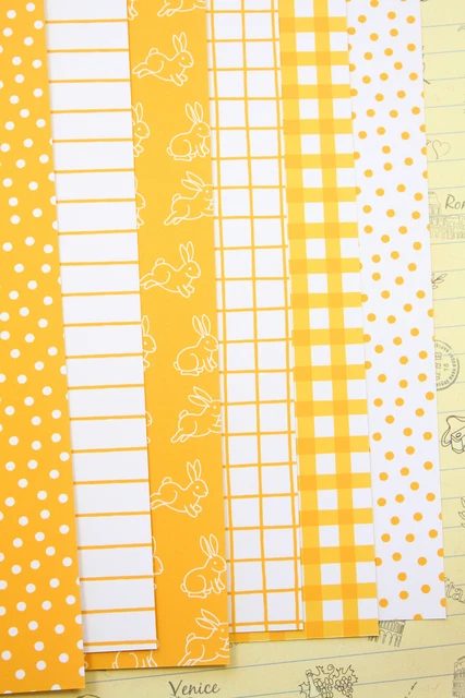 SUNNY YELLOW MIX Card Stock 250gsm fancy pattern scrapbooking craft ...