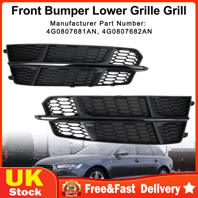 FRONT BUMPER LOWER Grille Grill Fit Audi A6 C7 S-Line 2016-2018 Matt ...