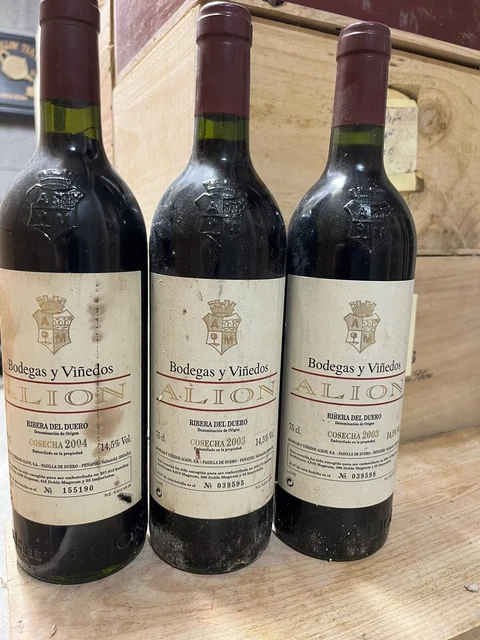 1 BOUTEILLE RIBERA DEL DUERO VEGA SICILIA ALION 2004 PK96 IDW95 VA92 ...