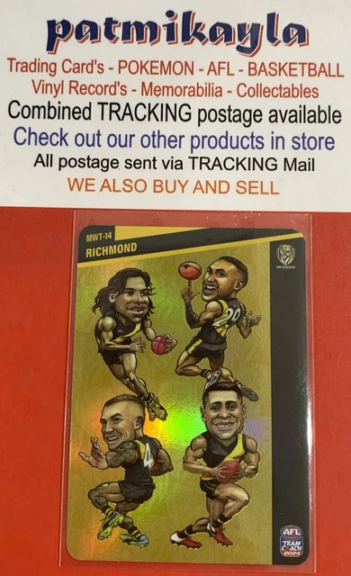 RARE ERROR CARD 2024 AFL Teamcoach Gold Magic Wildcard Tribute Richmond ...
