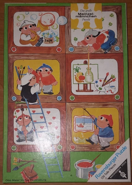 RAVENSBURGER PUZZLE 126 Teile: Das große Mainzelmännchen-Puzzle #623 5 ...
