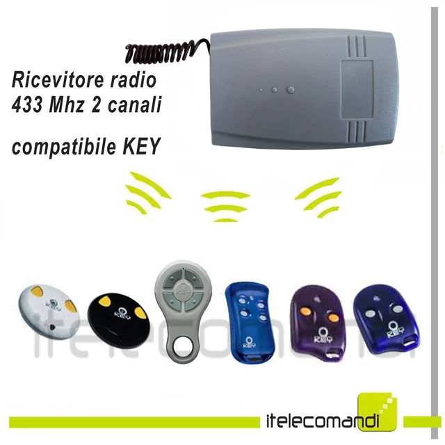 RÉCEPTEUR RADIO 433 Mhz 2 Canaux Compatible Key Automation Tous EUR 24 ...