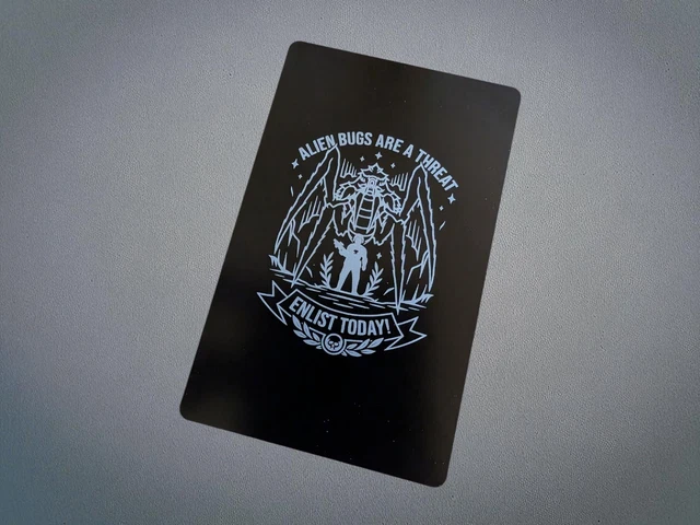 HELLDIVERS 2 HELLDIVING license super earth identification card metal ...