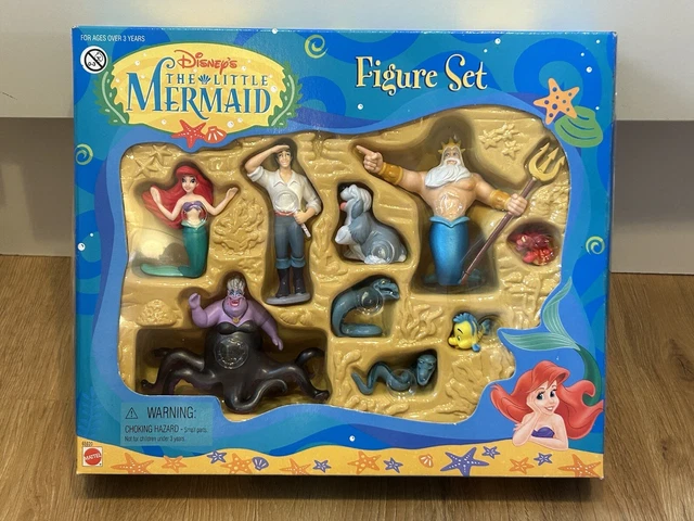 VINTAGE 1995 RARE Disney The Little Mermaid Figure Set Mattel - Boxed ...
