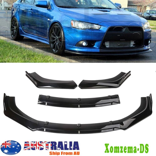 GLOSS BLACK FRONT Bumper Lip Spoiler Splitter Body Kit For Mitsubishi ...