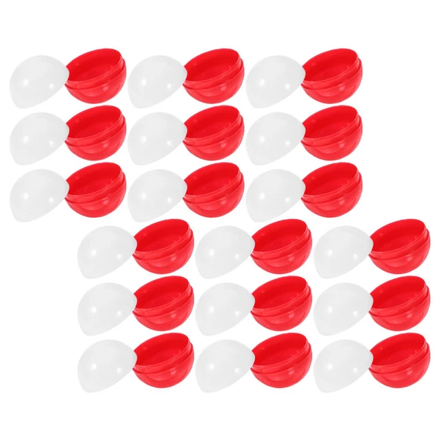 50PCS FILLABLE CAPSULES Balls Empty Twisted Balls Plastic Balls ...