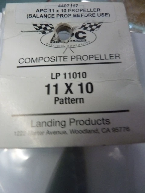 APC NITRO MODEL Engine Propeller 11 X 10 Pattern Prop Suits O.s Saito ...