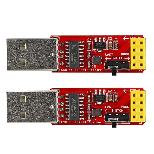 ESP-01S PROGRAMMER USB to ESP-01 Adapter ESP8266 Wireless WiFi Module ...