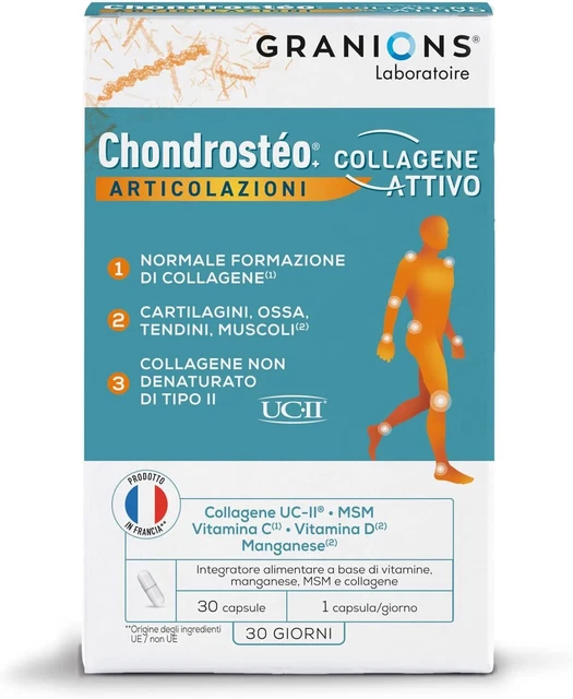 CHONDROSTEO INTEGRATORE ARTICOLAZIONI Cartilagini Ossa Tendini Muscoli ...