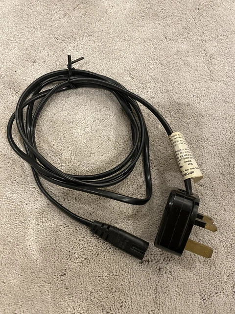 FIGURE OF 8 Power Lead 2 Pin Mains Cable UK Plug Cable Cord C7 Fig TV £ ...