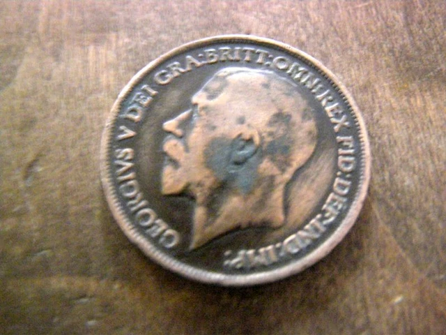 ANCIENNE PIÈCE DE one Penny Georges V Royaume Unis, de 1916 EUR 20,00 ...