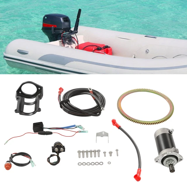 ELECTRIC STARTER CONVERSION Kit for Suzuki 2-Stroke 40HP Outboard ...