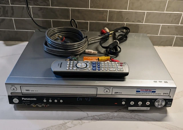 PANASONIC DMR-ES35V COMBO VCR VHS DVD RAM Player Recorder with Remote ...