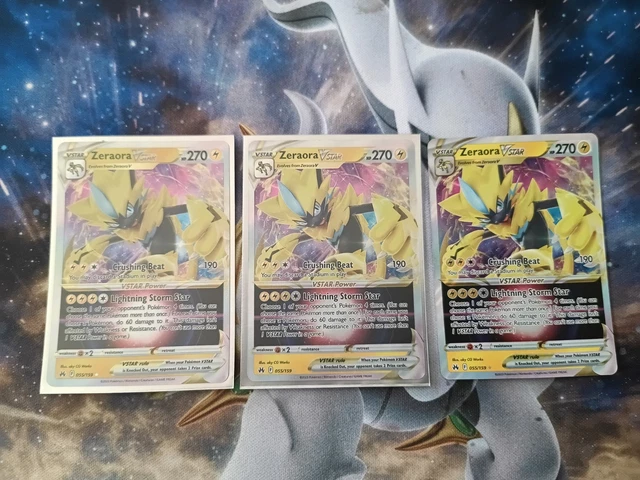 ZERAORA VSTAR 055/159 Crown Zenith Holo Ultra Rare Pokemon TCG Card $5.79 - PicClick AU