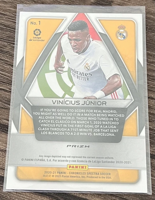 VINICIUS JUNIOR PRIZM Panini Spectra Panini Chrinicles 2020-21 Real ... VINICIUS JUNIOR PRIZM Panini Spectra Panini Chrinicles 2020-21 Real ...
