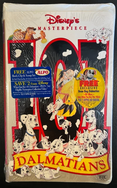101 Dalmatians Vhs 1999 1961 Film Disney Masterpiece Brand New