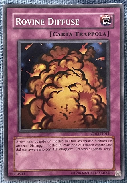 YU GI OH Carta Rovine Diffuse Rara Cp03-It011 Collezione Introvabile ...